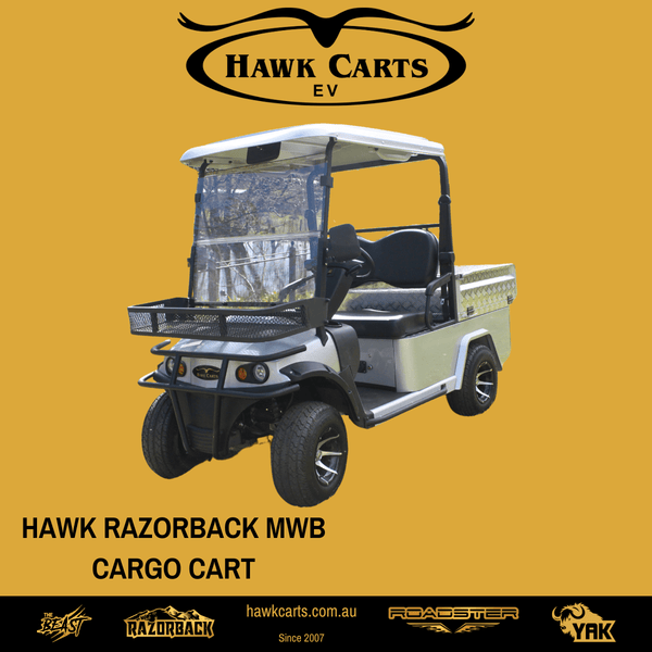 Hawk Carts | Razorback Cargo Cart MWB & LWB | Electric 100Ah Lithium
